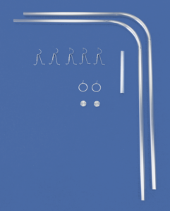 Bay Pole 35mm - Brushed Steel - Power Home products